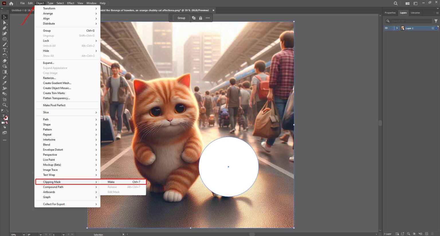 What is a Clipping Mask in Illustrator? [Type, How to Create, and More ...
