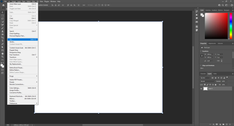 How to Fill Background in Photoshop in Three Easy Ways - Meta Clipping Path