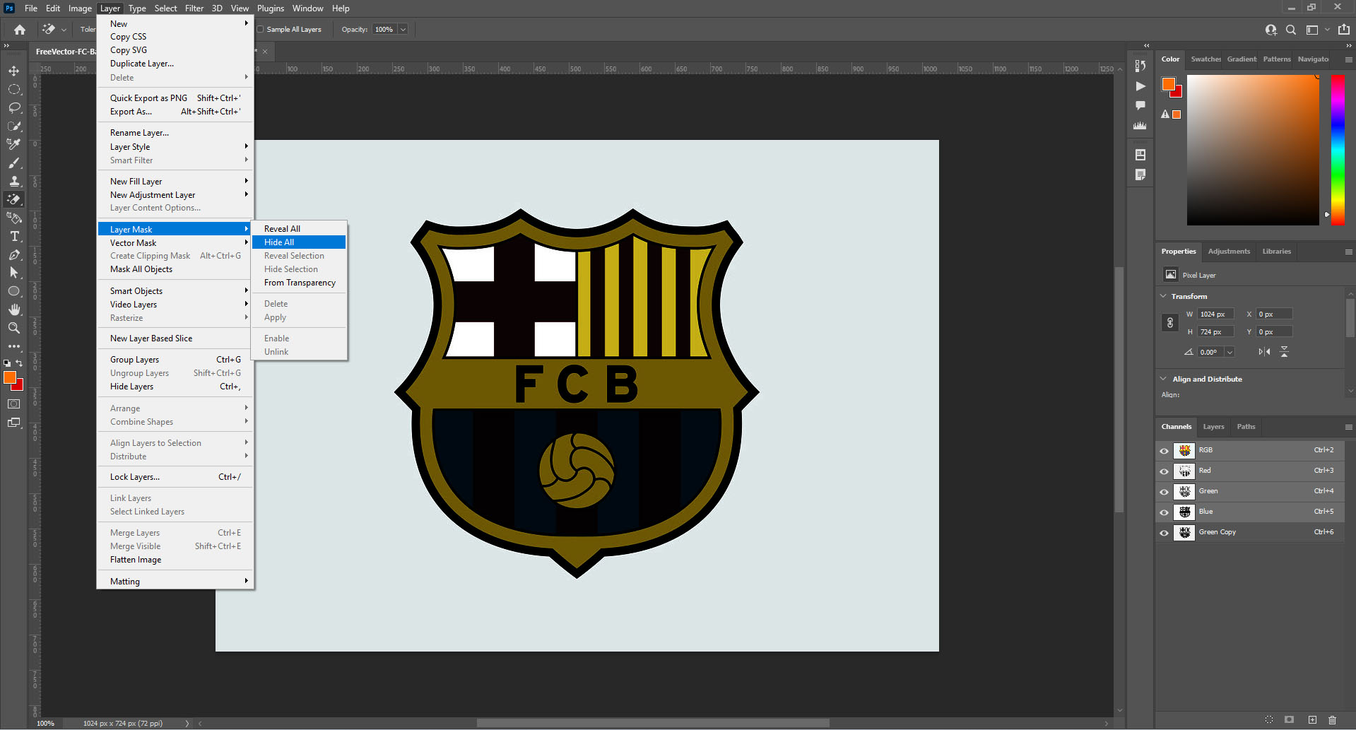 How to Remove Background from Logo in Photoshop - Meta Clipping Path