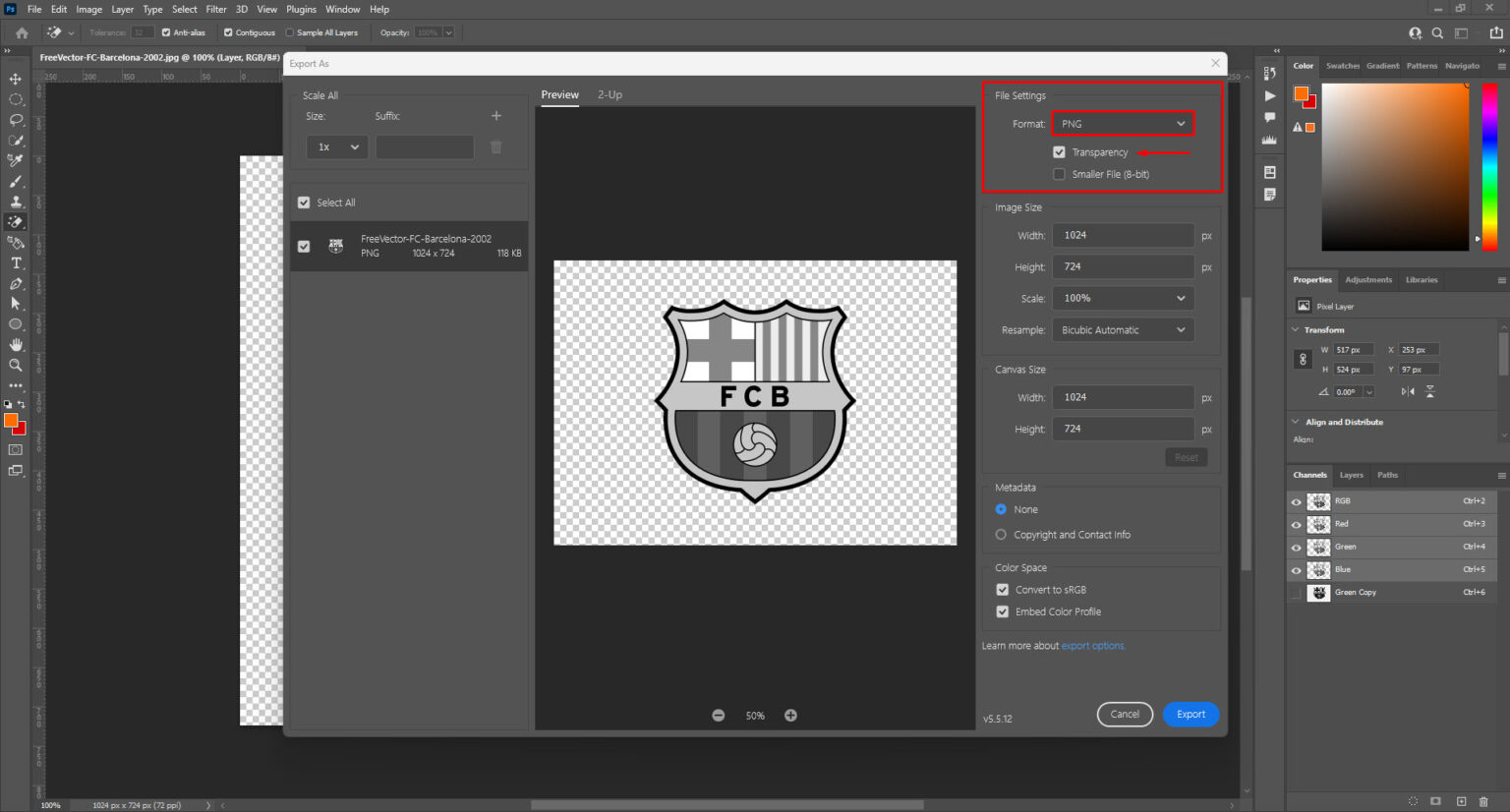 How to Remove Background from Logo in Photoshop - Meta Clipping Path