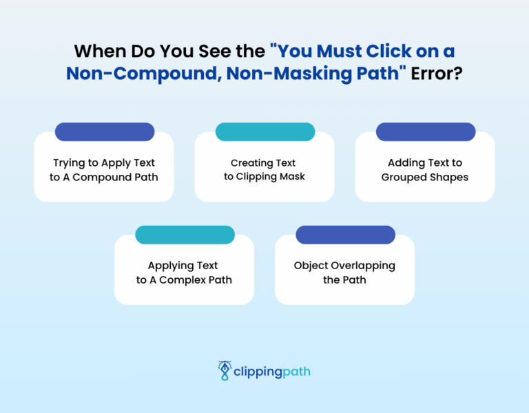 How to Fix Non Compound Non Masking Path Error in Illustrator - Meta ...